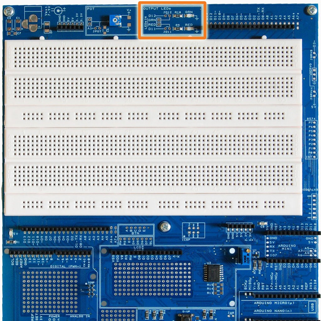 The Proto Shield Plus Output LEDs - GtronicsShop