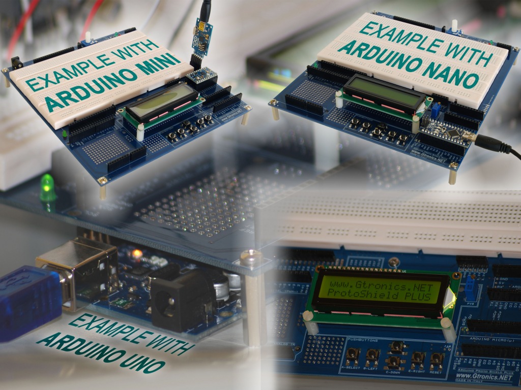 Using The Proto Shield Plus With Arduino Uno Leonardo YÚn Nano And Micro Gtronicsshop